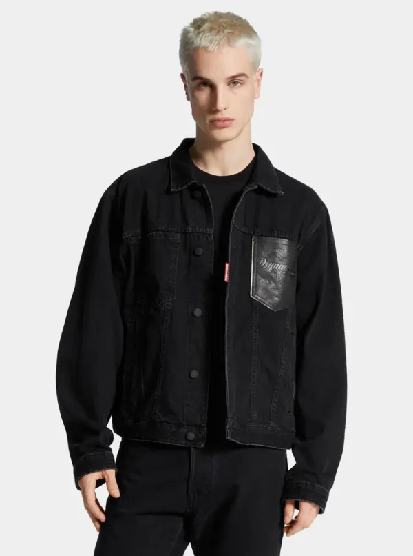 Dsquared2 Denim Jacket With Embossed Logo