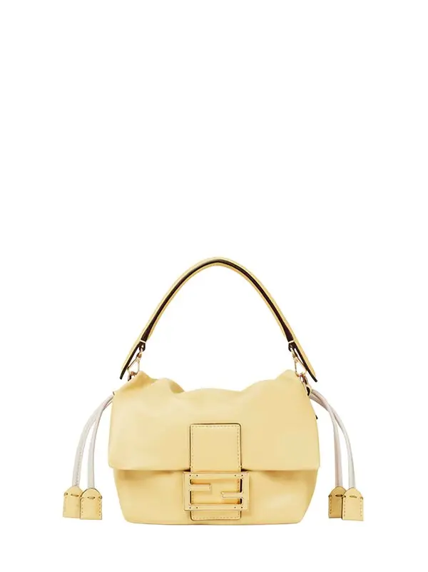 Fendi Broom Yellow Mamma Baguette Small Mini Bag - Multicolor