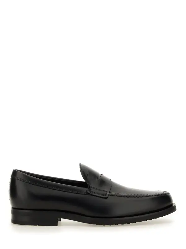 TOD'S Leather Loafers - Black