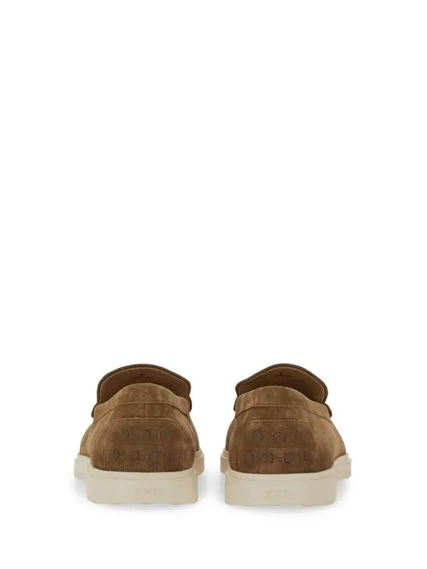 TOD'S Leather Slipper Loafers - Brown