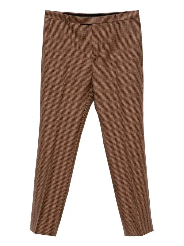 Gucci Houndstooth Wool Tailored Pants