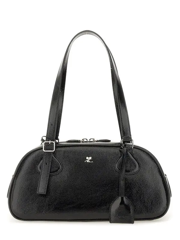 COURREGES Shoulder Bag Friday Medium - Black