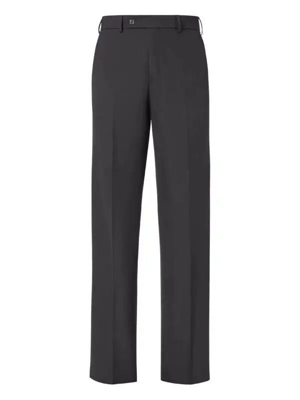 Fendi Wool Gabardine Cigarette Trousers - Multicolor