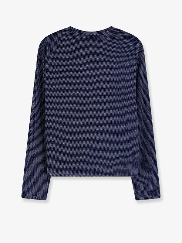 Miu Miu Two-tone Jersey T-shirt With Logo Lettering