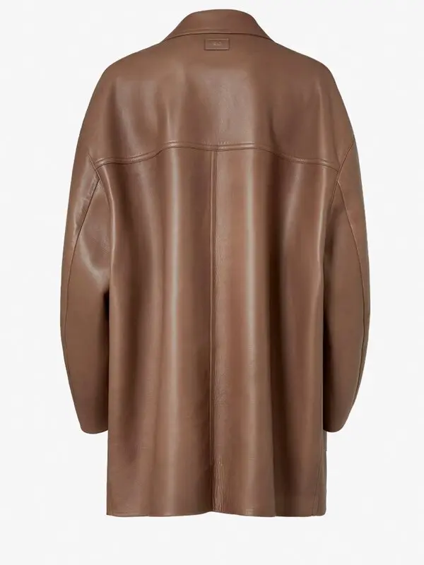 Fendi Oversize Leather Trench