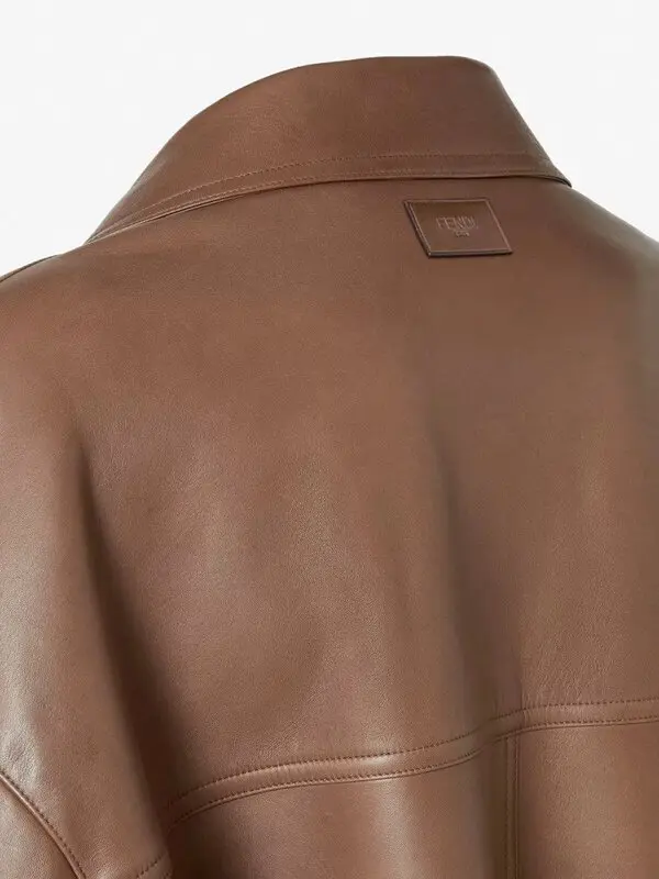 Fendi Oversize Leather Trench