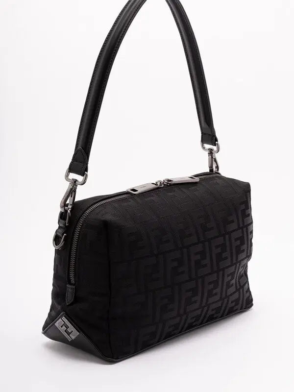 Fendi Ff Logo Monogram Baguette Bag