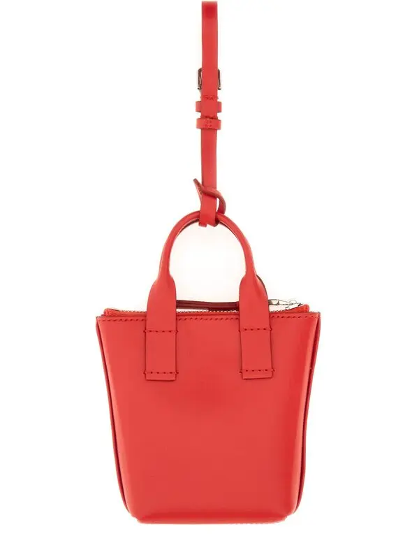 Dolce & Gabbana Leather Mini Bag Charm - Red