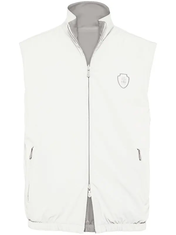 Brunello Cucinelli Sleeveless Zip-up Vest With Logo