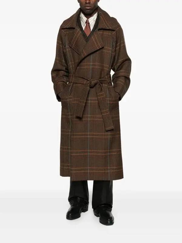 Saint Laurent Wool Raglan Coat