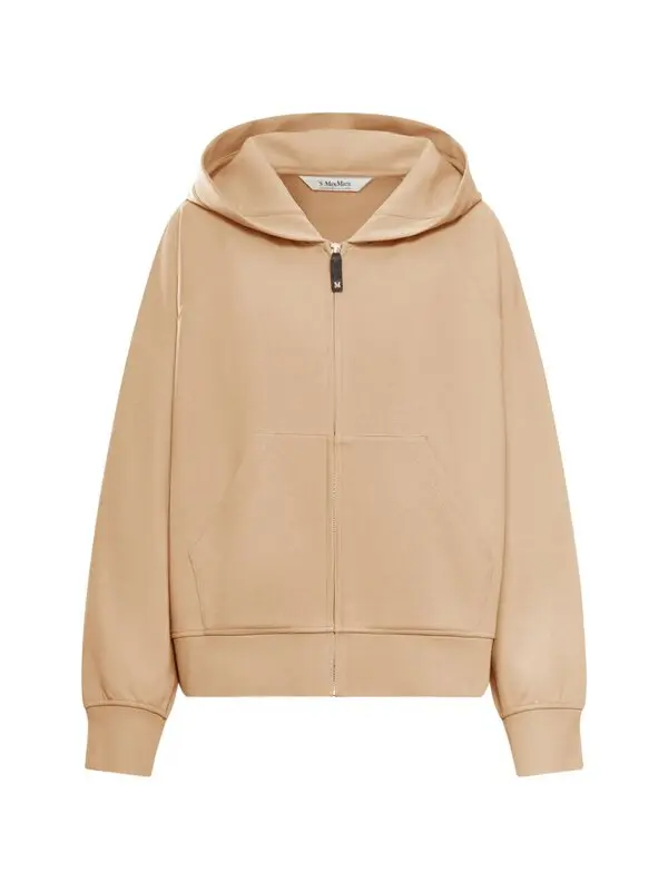 Max Mara Hooded Zip Up Hoodie - Multicolor