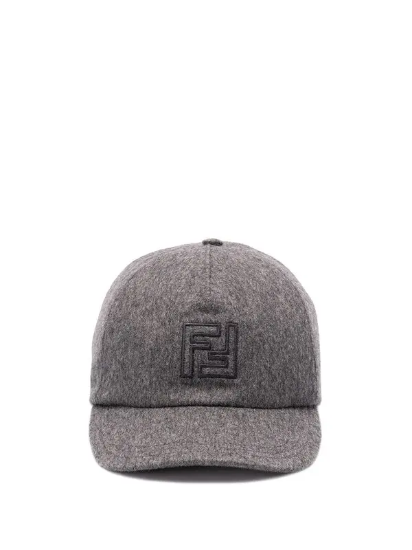 Fendi Baseball Cap With Embroidered Ff Detail - Multicolor