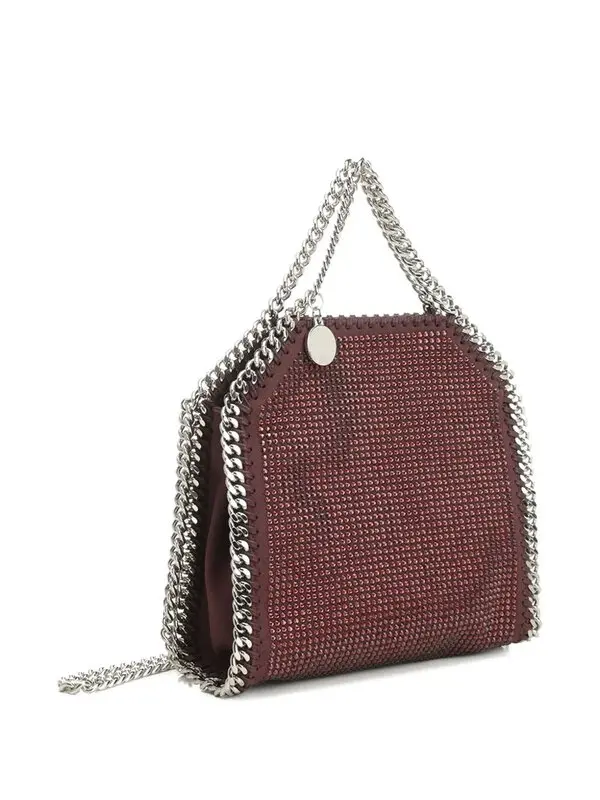 Stella McCartney Falabella Tiny Alter Suede Bag With Hotfix Crystals