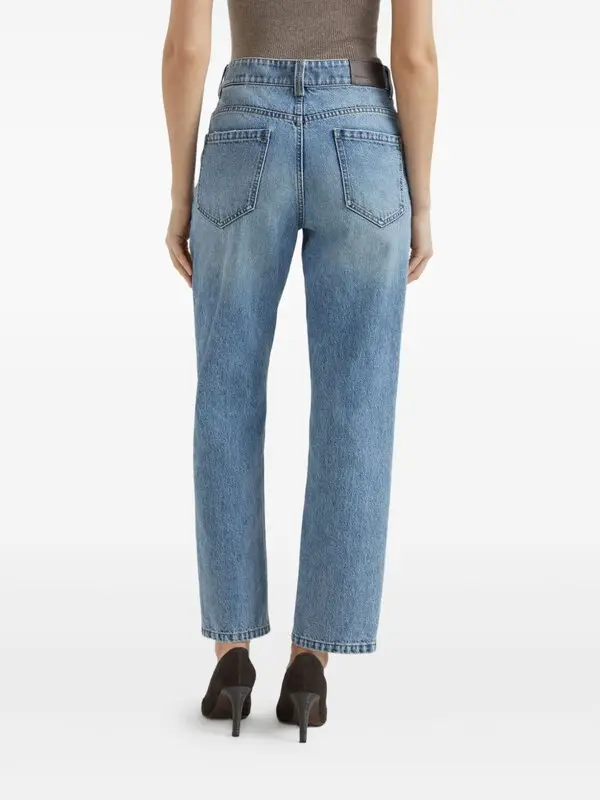 Brunello Cucinelli Straight Leg Cotton Jeans - Multicolor