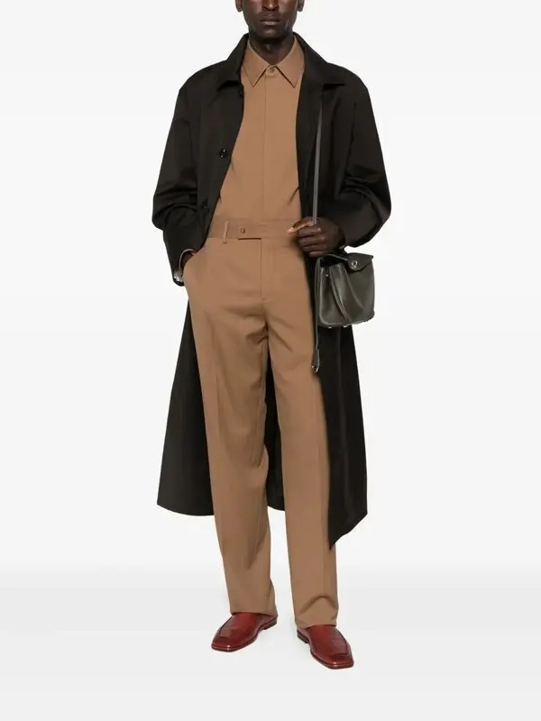 Fendi Wool Gabardine Cigarette Trousers - Multicolor