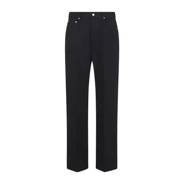 Rick Owens Geth Cotton Blend Jeans - Black
