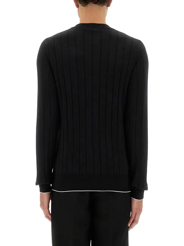 Balmain Silk And Cotton Knit Sweater