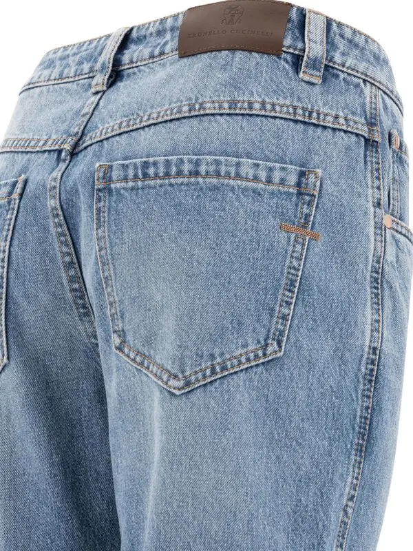 Brunello Cucinelli Denim Cotton Jeans - Multicolor