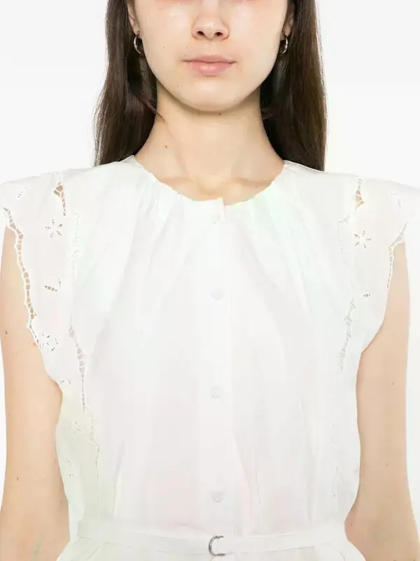 LESS Cutwork Sleeve Shirt Dress