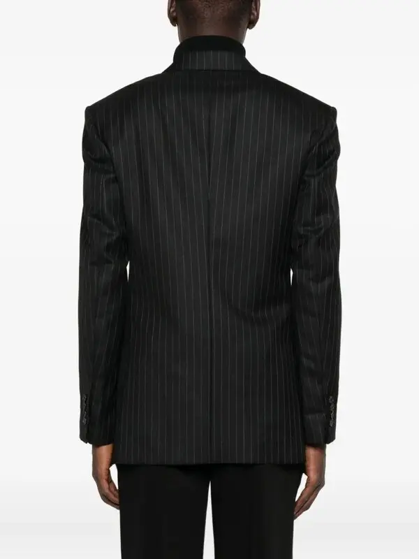 Givenchy Wool Double-breasted Pinstripe Jacket