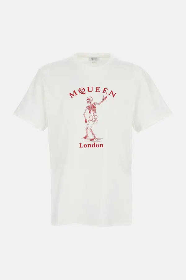 Alexander McQueen Skeleton Logo T-shirt