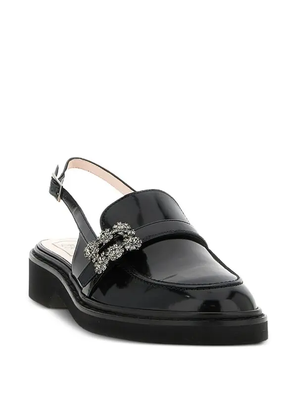 ROGER VIVIER Viv Rangers Embellished Leather Loafers - Multicolor
