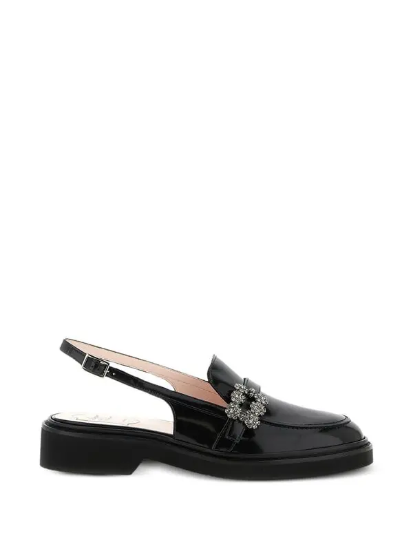 ROGER VIVIER Viv Rangers Embellished Leather Loafers - Multicolor
