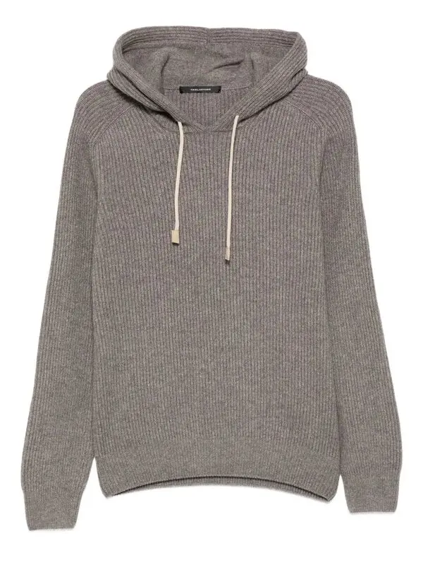 Tagliatore Ribbed Wool Hoodie