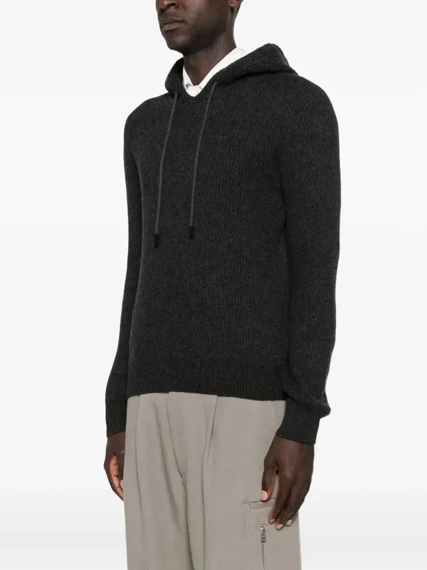 Tagliatore Wool Hooded Sweater