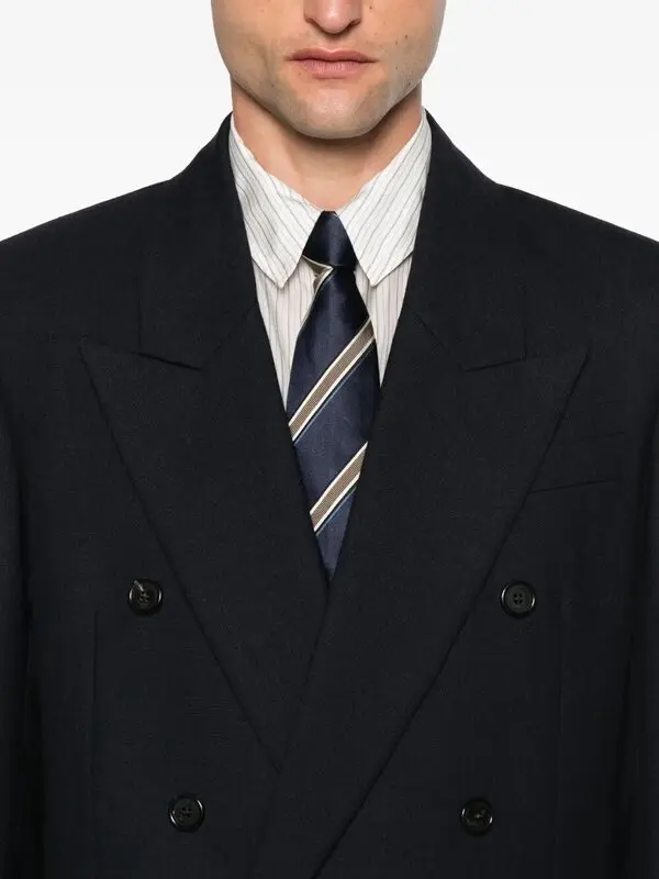 Saint Laurent Double-breasted Blazer - Multicolor