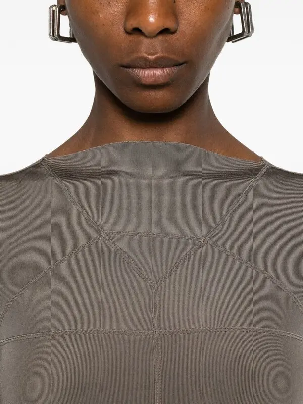 Rick Owens Maxi Gown With Long Sleeves - Multicolor
