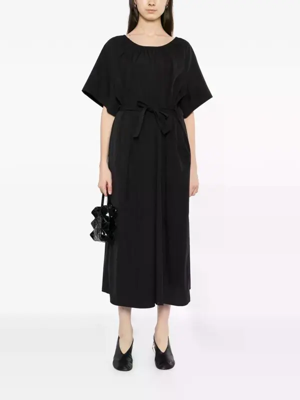 LESS Gathered Detail Elasticated Collar Dress