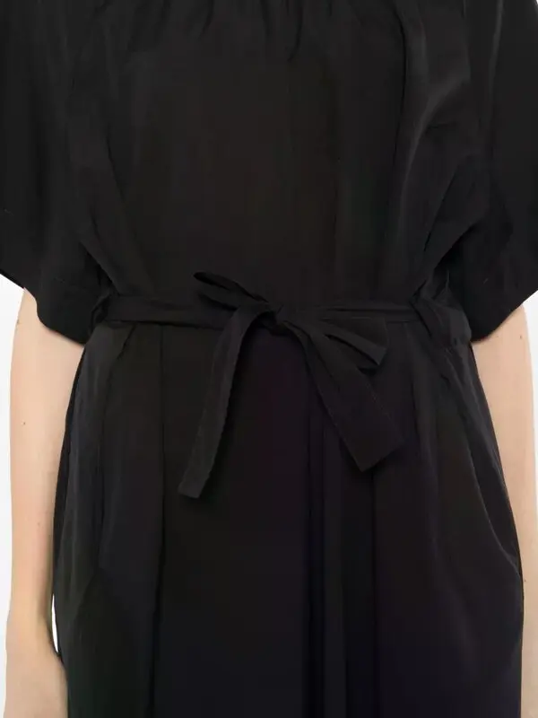LESS Gathered Detail Elasticated Collar Dress
