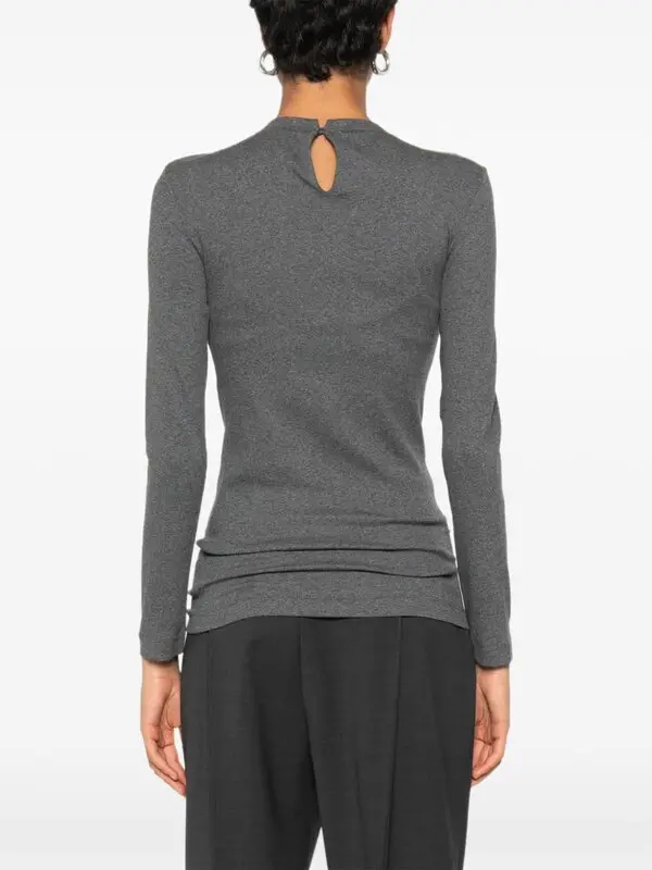 Brunello Cucinelli Striped Cotton Crewneck Sweater