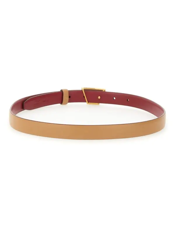 TOD'S Reversible T Timeless Belt - Cream