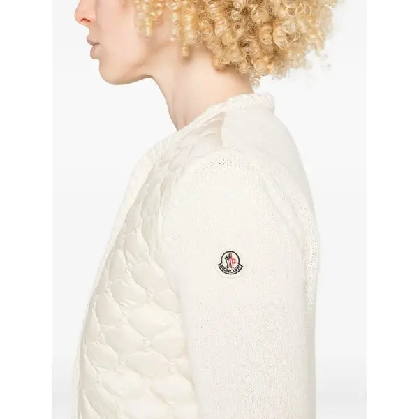 Moncler Quilted & Knitted Zip-up Jacket