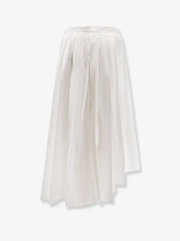 SELF-PORTRAIT Asymmetrical Flared Cotton Skirt
