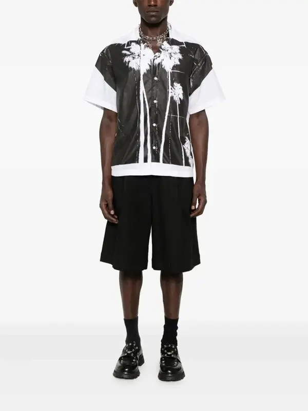 Palm Angels Dec Palm Culture` Bowling Shirt