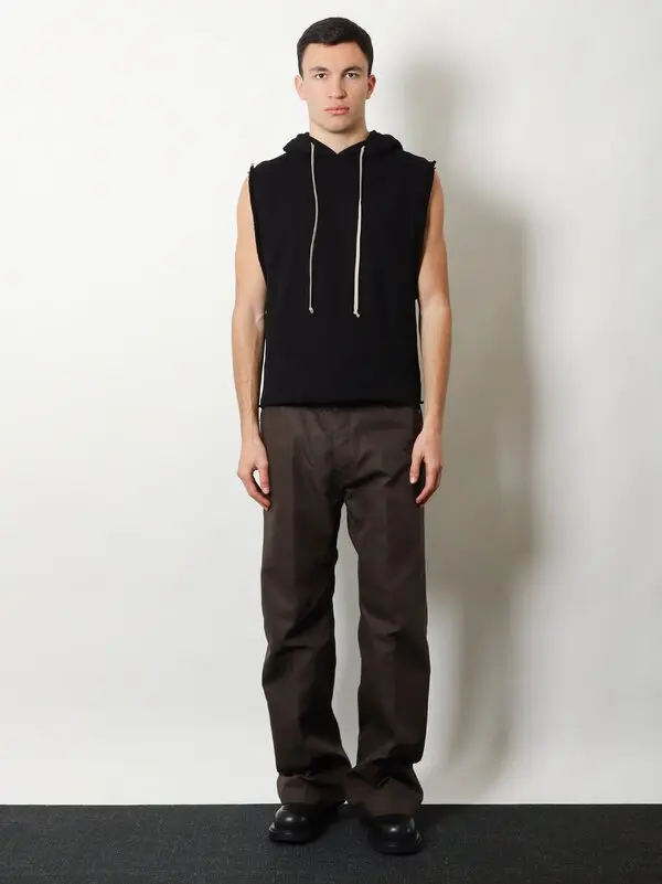 Rick Owens Wide Leg Trousers In Recycled Cotton Blend - Multicolor