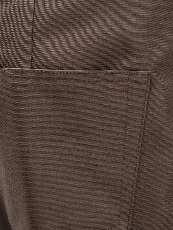 Rick Owens Wide Leg Trousers In Recycled Cotton Blend - Multicolor