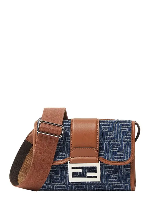 Fendi Baguette Double Crossbody Bag - Multicolor