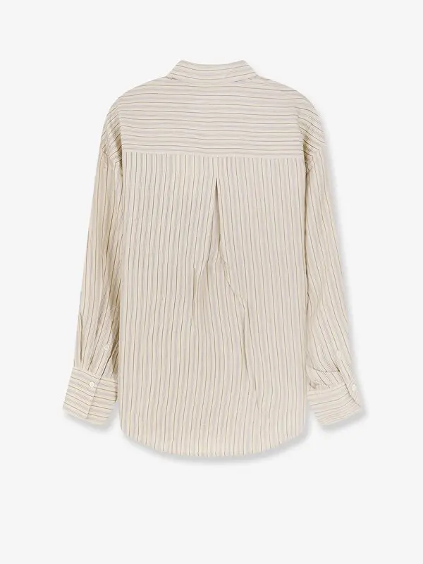 TOTEME Oversized Striped Silk Shirt - Multicolor