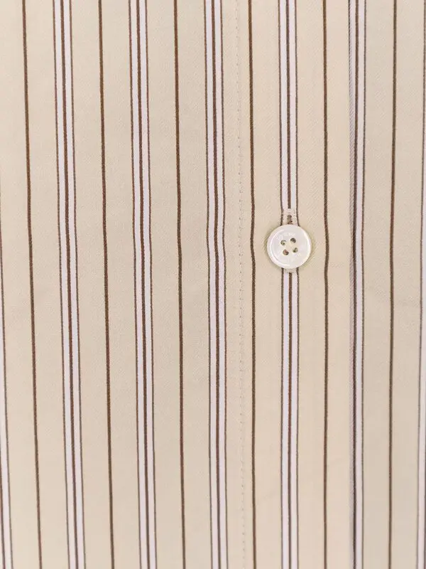 TOTEME Oversized Striped Silk Shirt - Multicolor