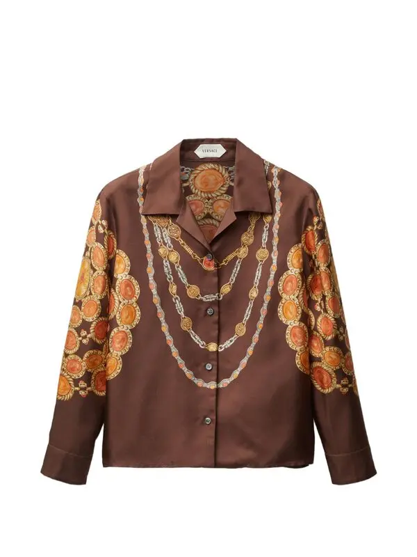 Versace Printed Silk Shirt - Multicolor