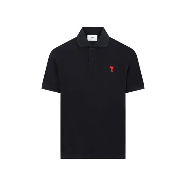 AMI Paris Polo Shirt - Black