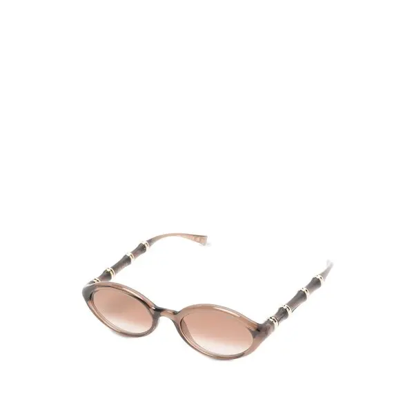 Gucci Oval Frame Sunglasses - Brown