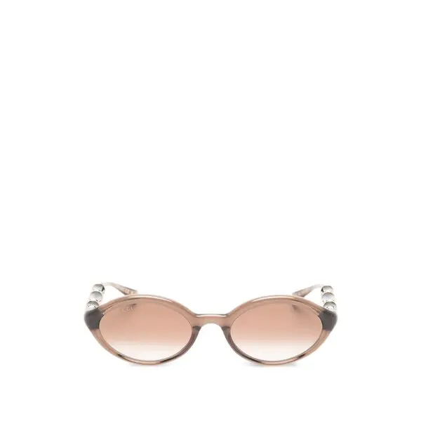 Gucci Oval Frame Sunglasses - Brown