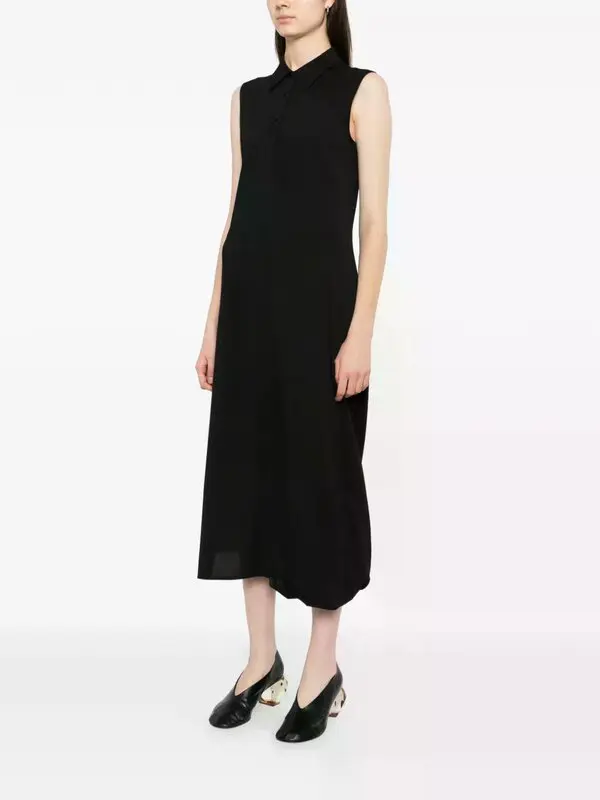 LESS Gathered Sleeve Dress