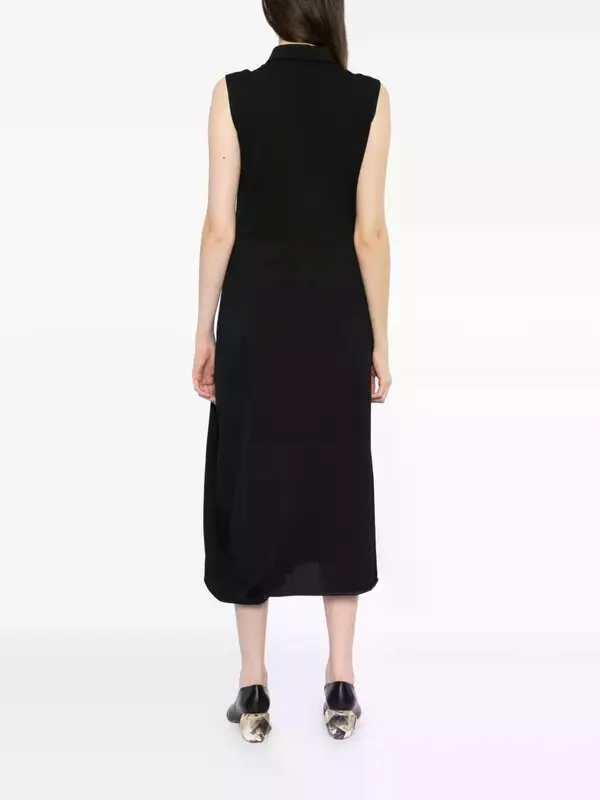 LESS Gathered Sleeve Dress