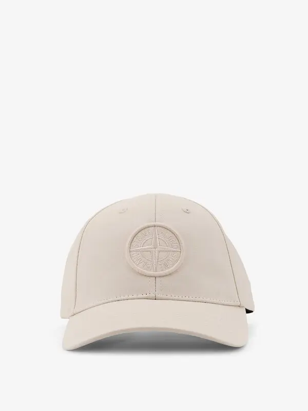 Stone Island Cotton Baseball Cap - Cream